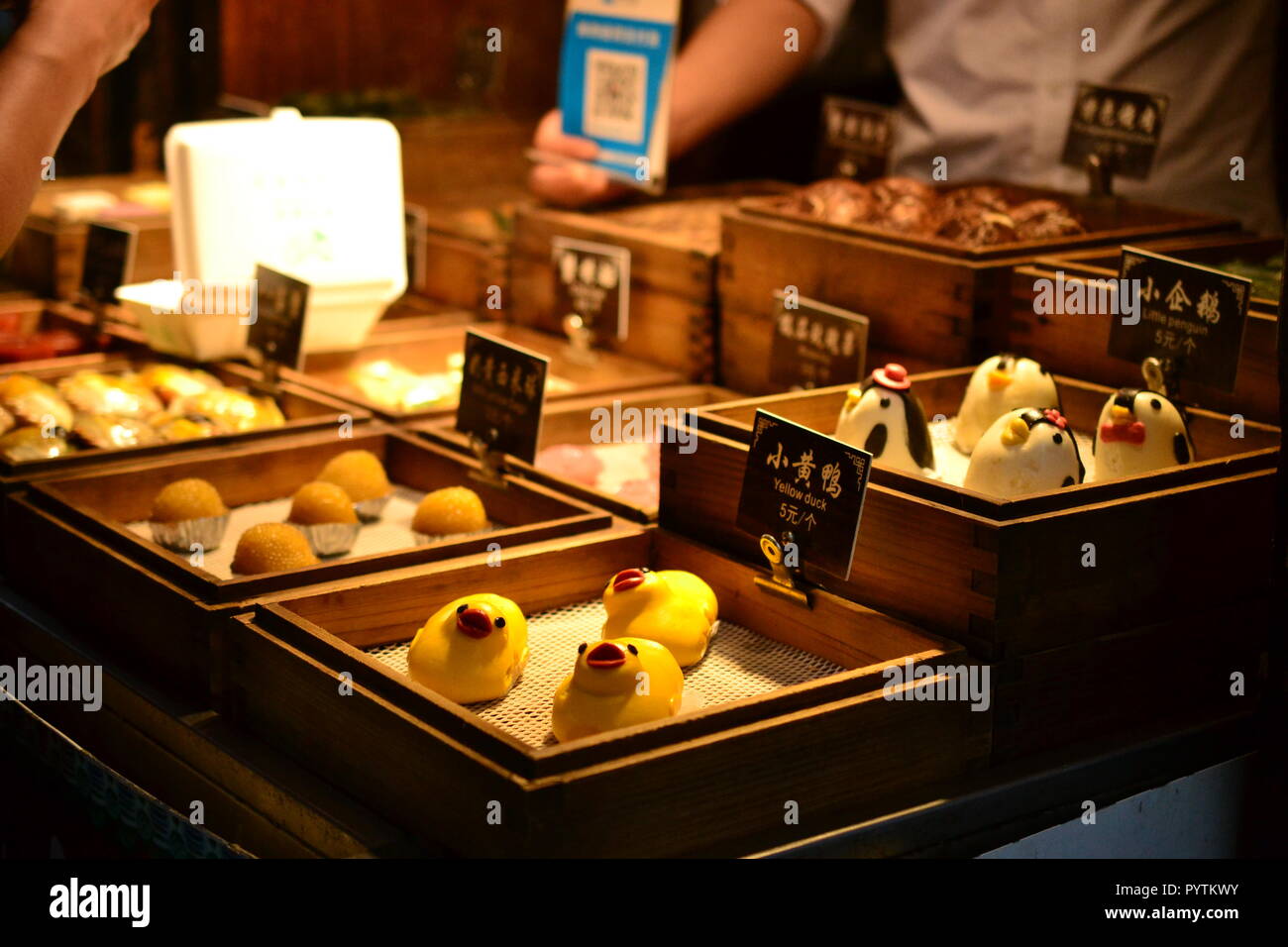 colorful Baozi in animal shape, duck, penguin - Hand Made Traditional ...