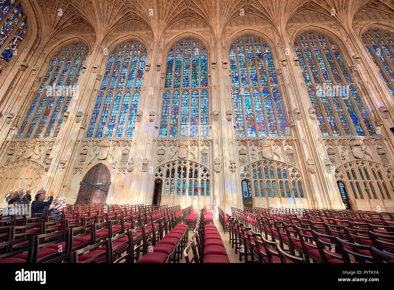 Kings college chapel cambridge windows hi-res stock photography and ...
