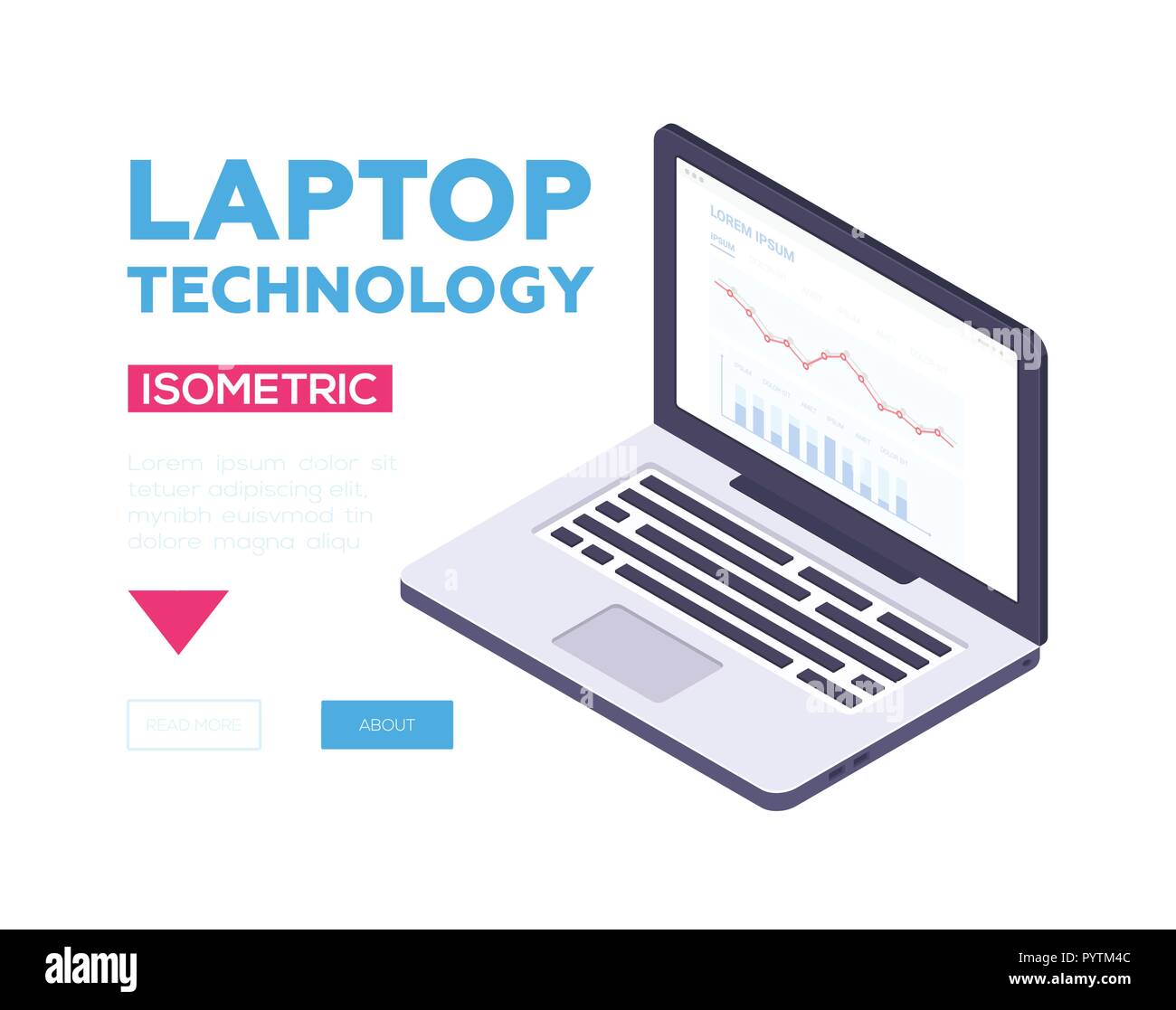 Desktop laptop graph illustration hi-res stock photography and images ...
