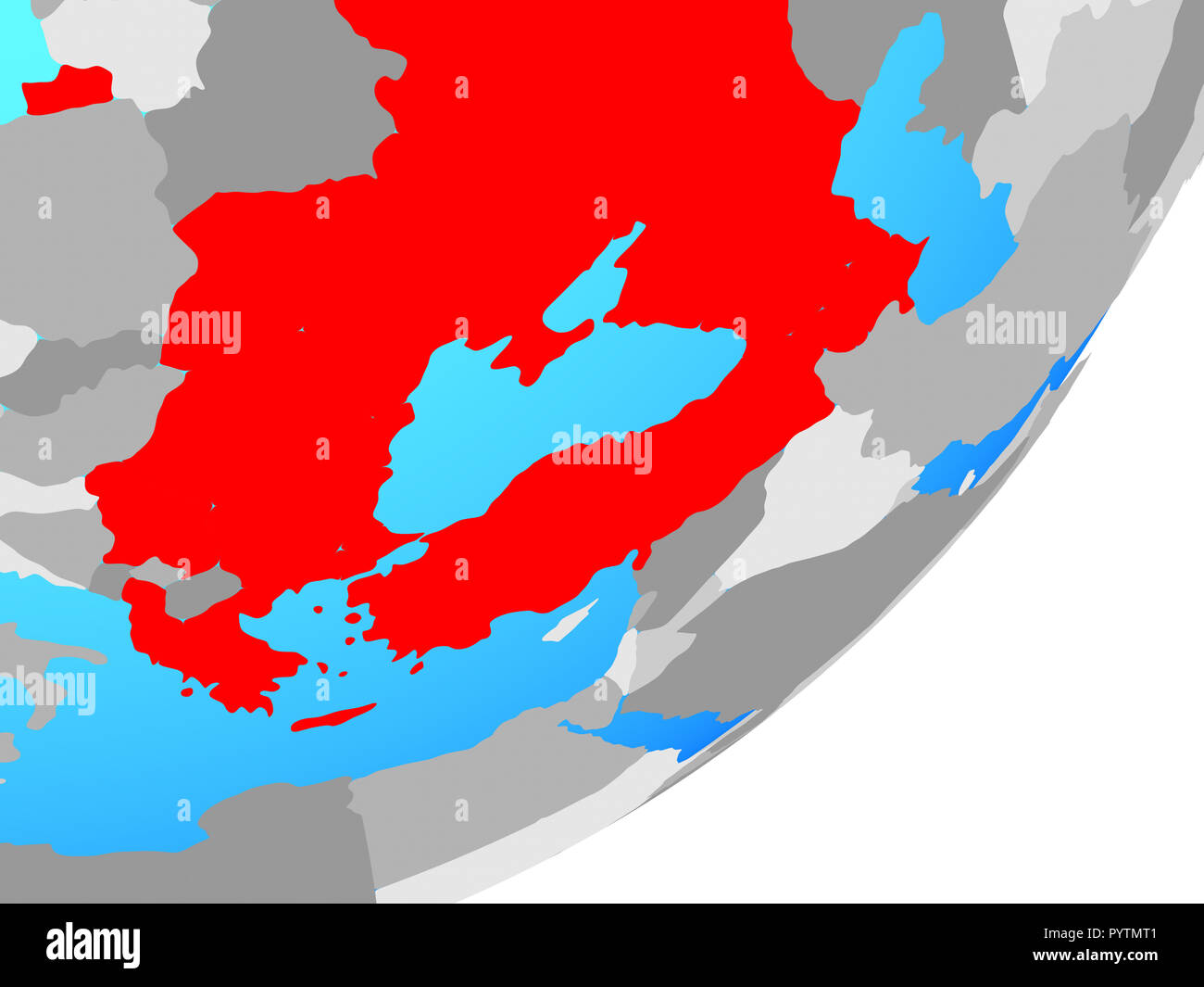 Bsec countries on globe hi-res stock photography and images - Alamy