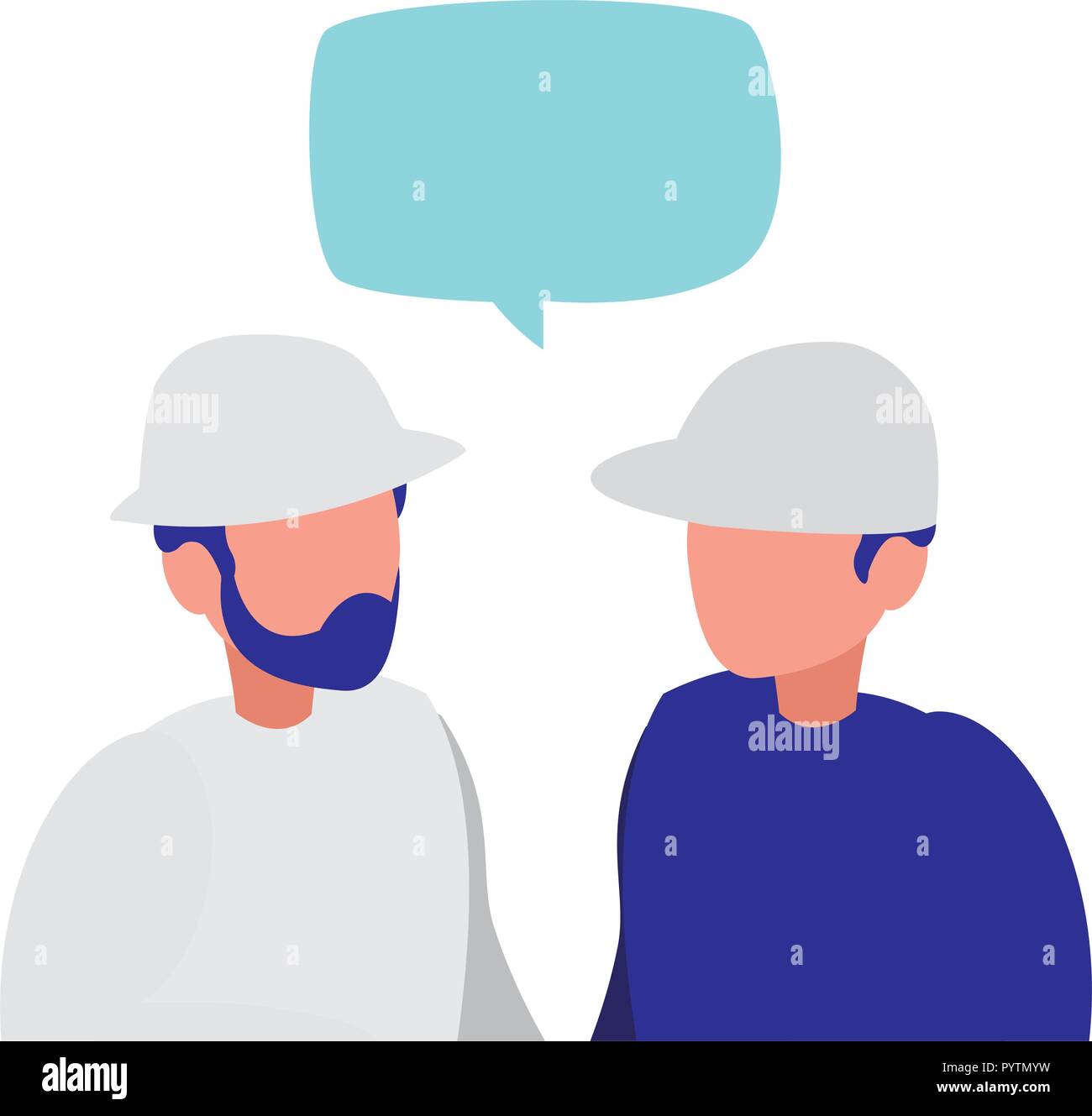 young men couple talking characters vector illustration design Stock ...