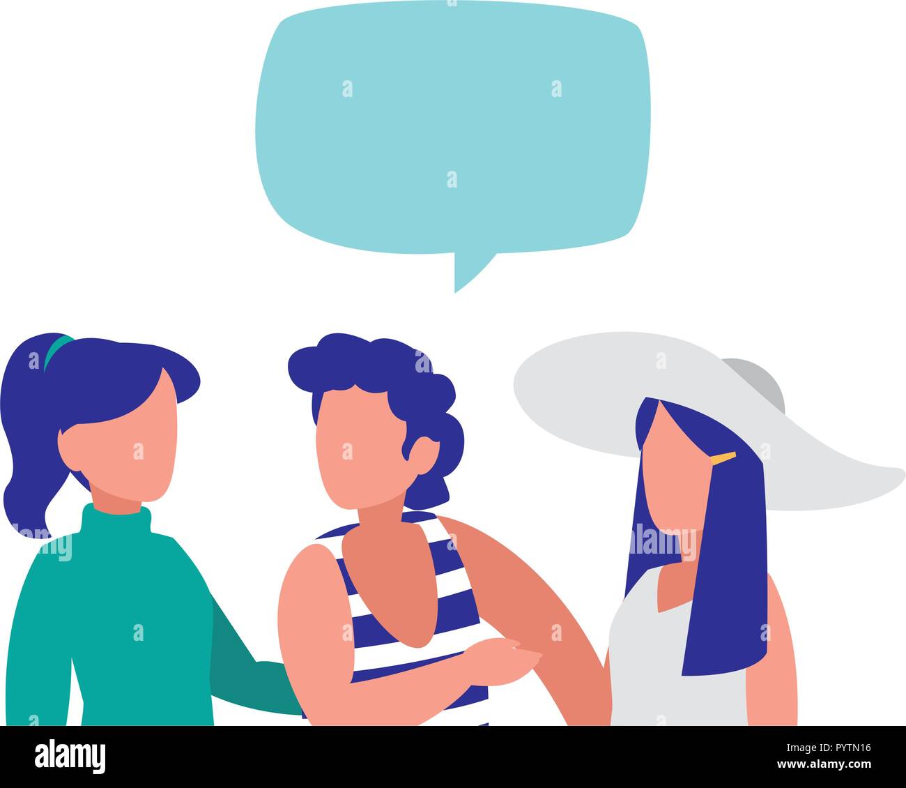 group of young people modeling characters vector illustration design ...