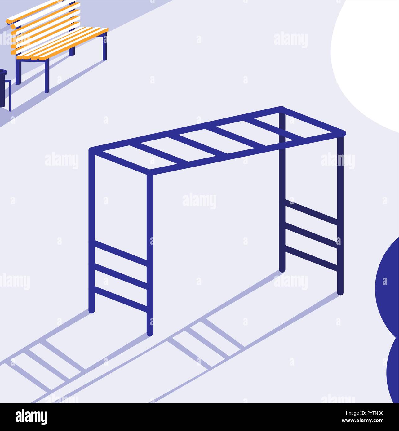 Monkey bars Stock Vector Images - Alamy