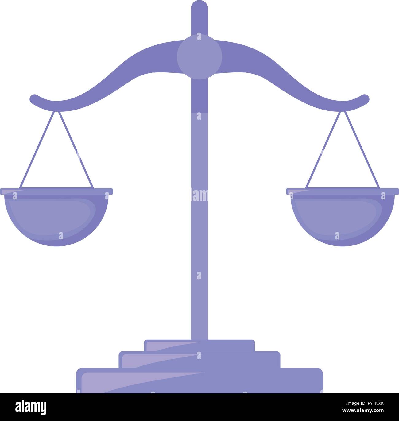 Law scale over white background, vector illustration Stock Vector Image ...