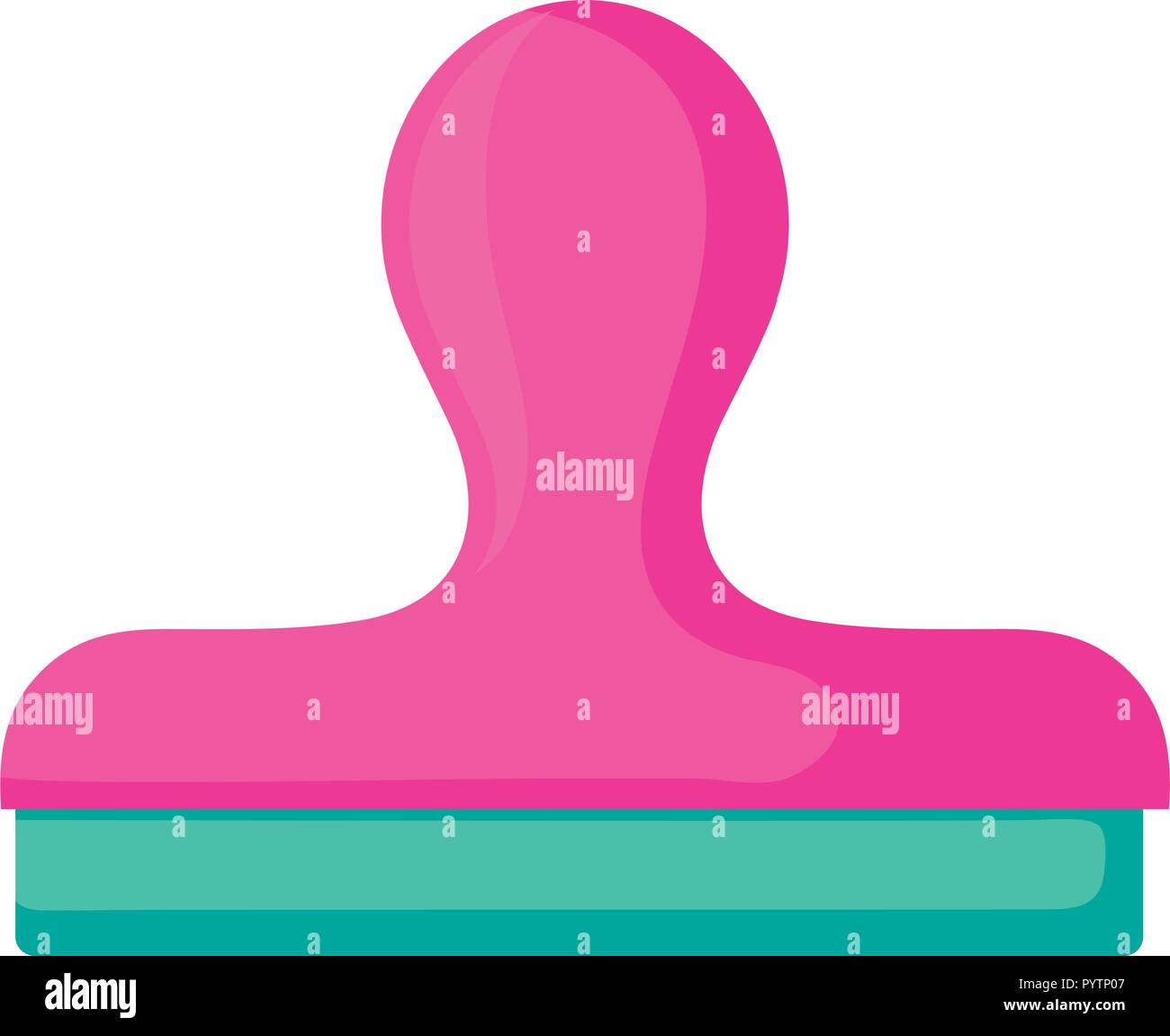 stamp icon over white background, vector illustration Stock Vector ...