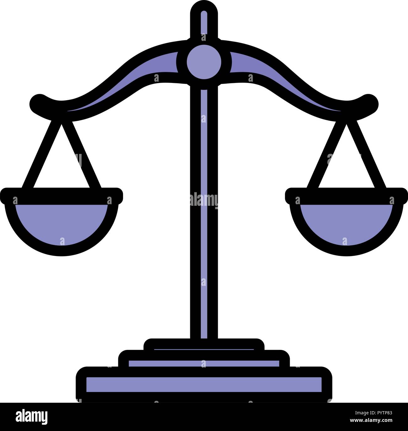 Law scale over white background, vector illustration Stock Vector Image ...