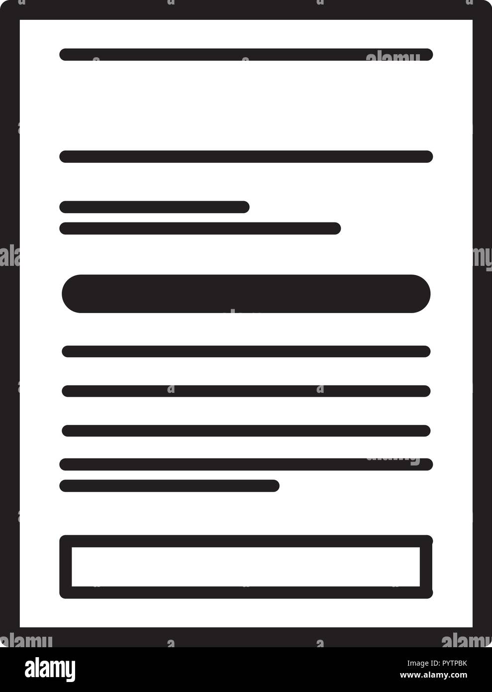 invoice over white background, vector illustration Stock Vector Image ...