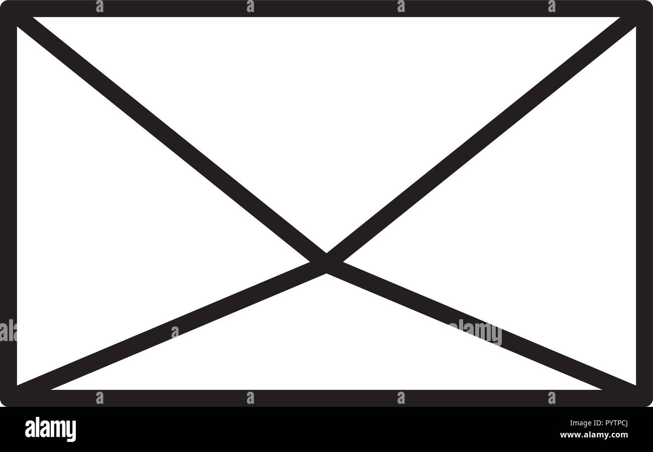 envelope icon over white background, vector illustration Stock Vector ...