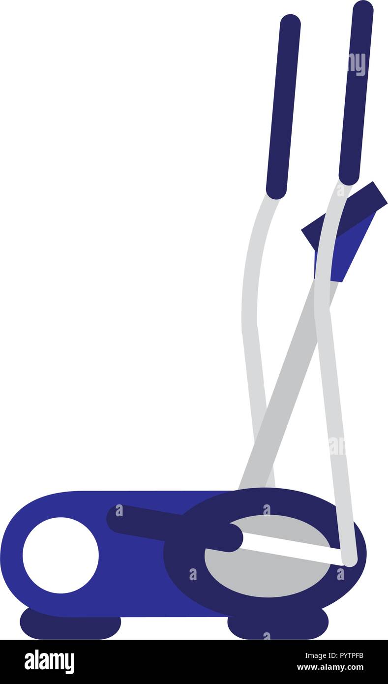 elliptical bike icon over white background, vector illustration Stock ...