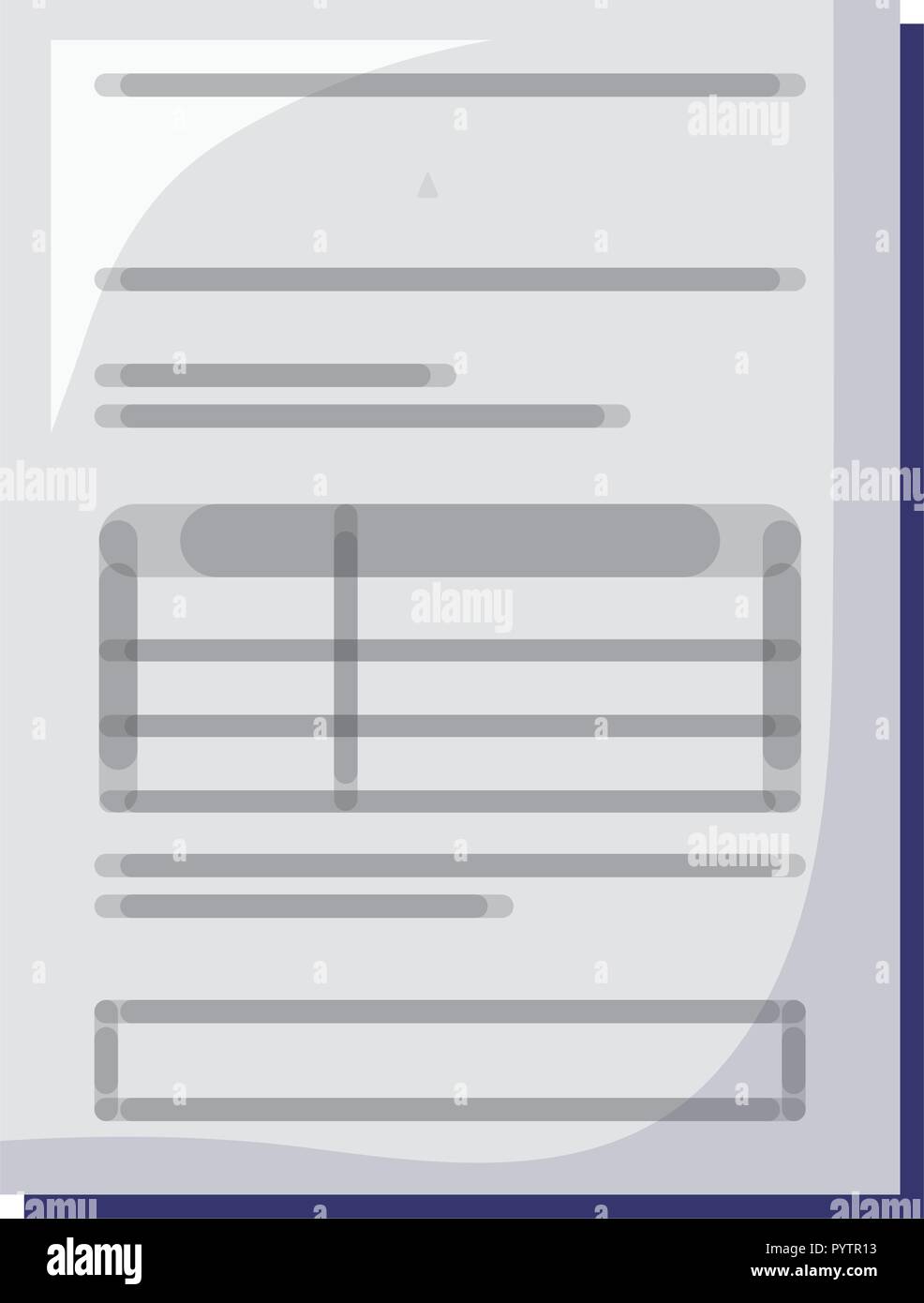 invoice over white background, vector illustration Stock Vector Image ...