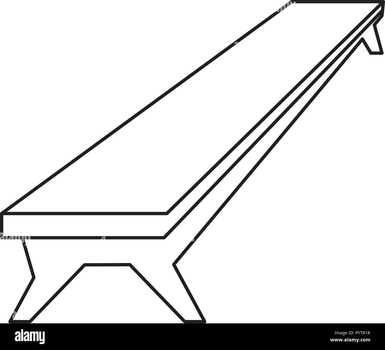 gym bench icon over white background, vector illustration Stock Vector ...