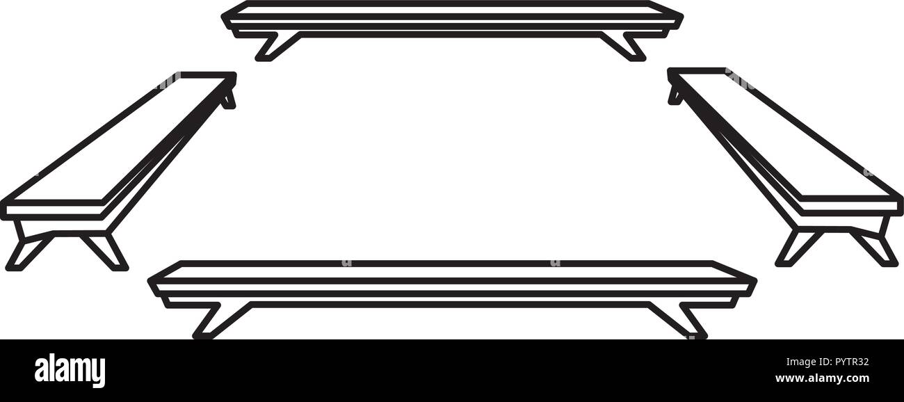 gym benchs icon over white background, vector illustration Stock Vector ...