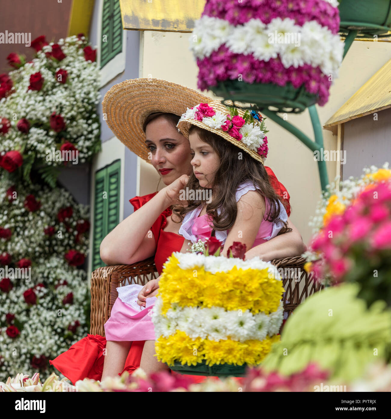 Funchal; Madeira; Portugal - April 22; 2018: Annual parade of the ...