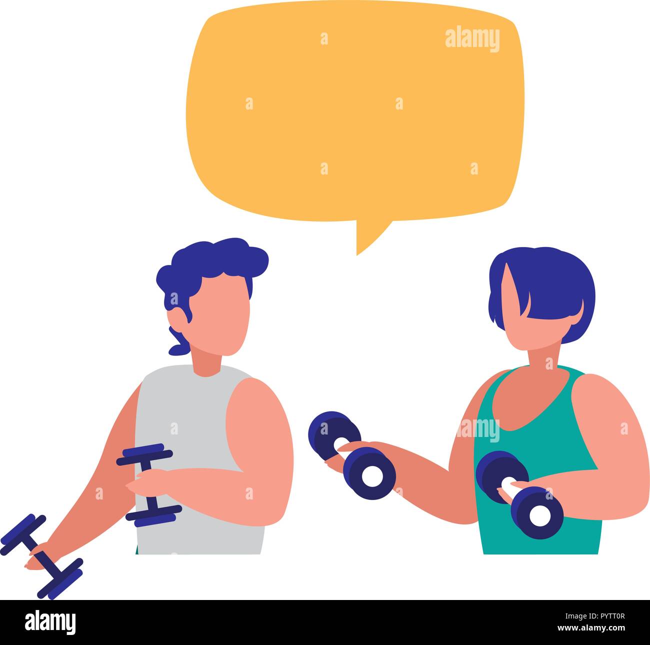 men having a conversation over white background, vector illustration ...