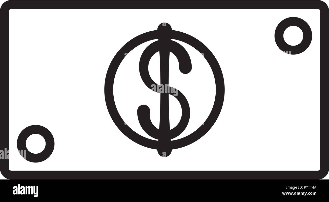 money bill over white background, vector illustration Stock Vector ...