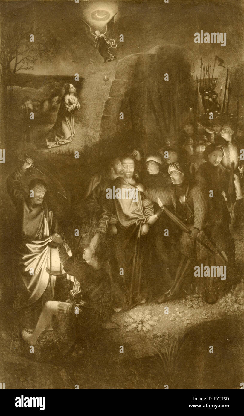 Capture of Jesus Christ, painting of Dutch School, Dresden, Germany ...