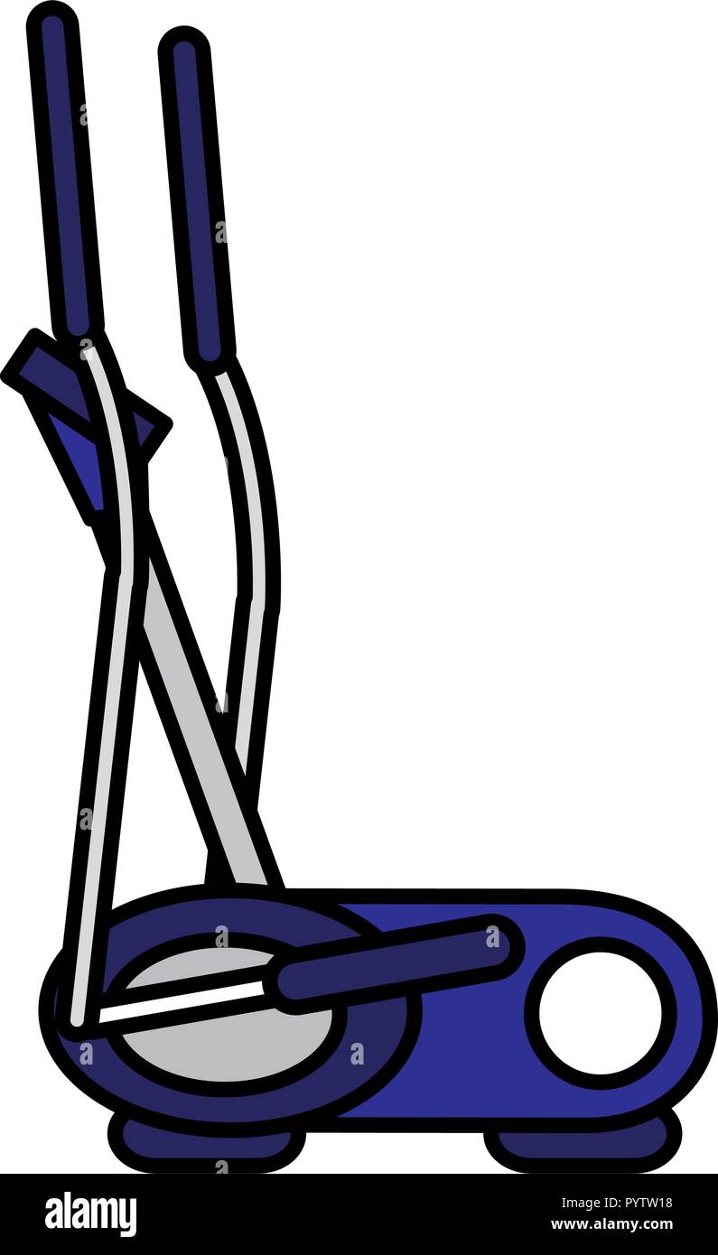 elliptical bike icon over white background, vector illustration Stock ...