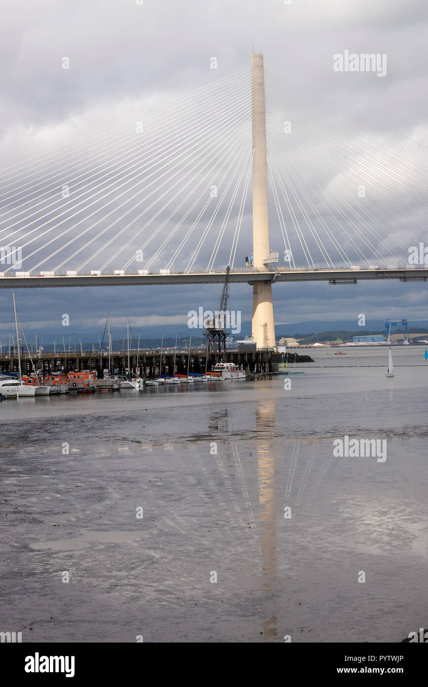 The New Queensferry Road Bridge Crossing the Firth of Forth Between ...