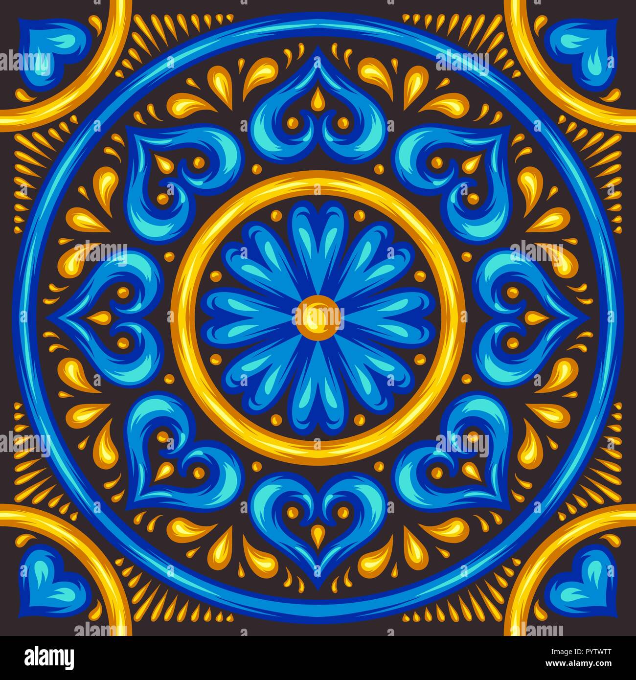 Moroccan ceramic tile pattern Stock Vector Image & Art - Alamy