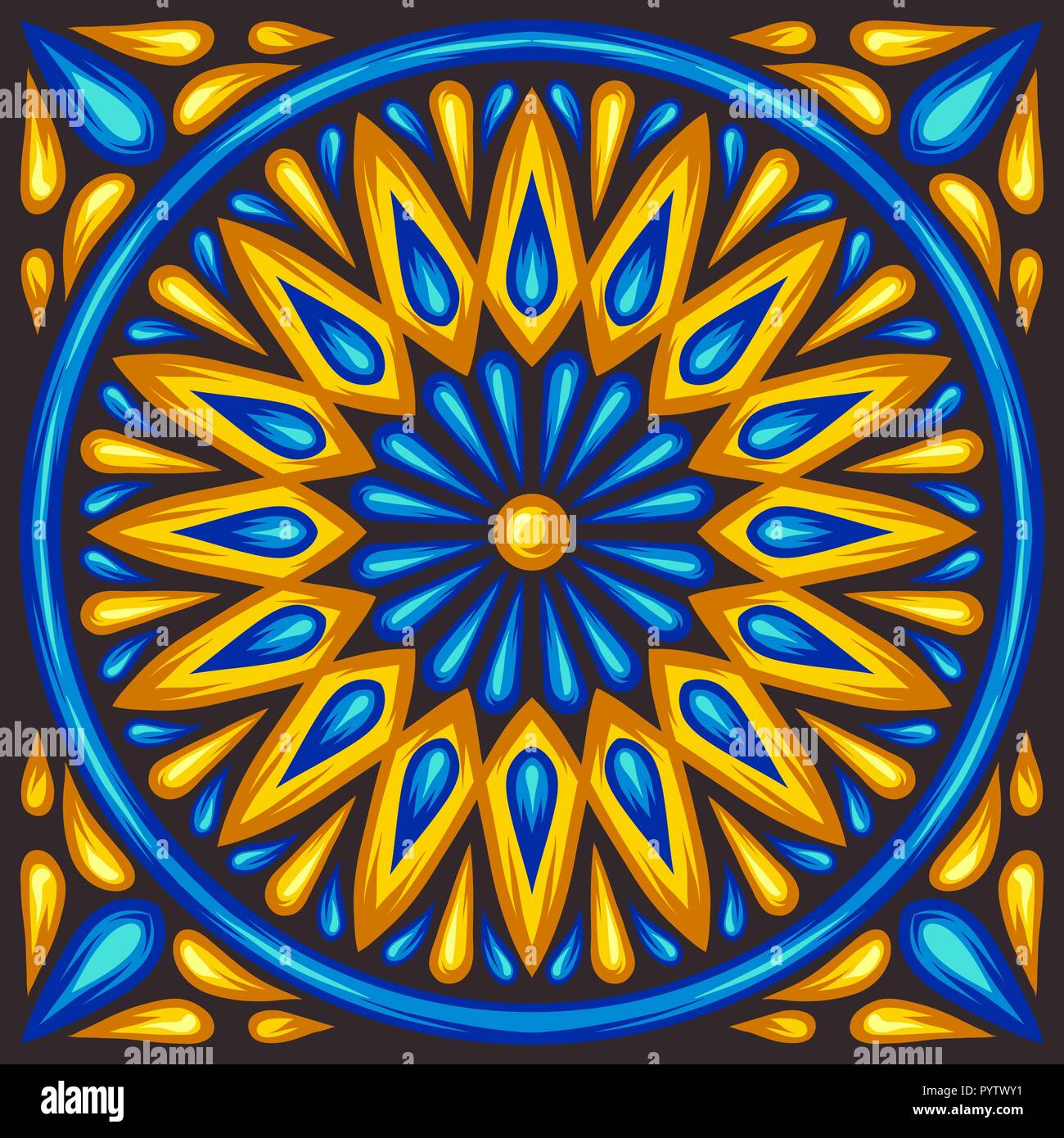 Moroccan ceramic tile pattern Stock Vector Image & Art - Alamy
