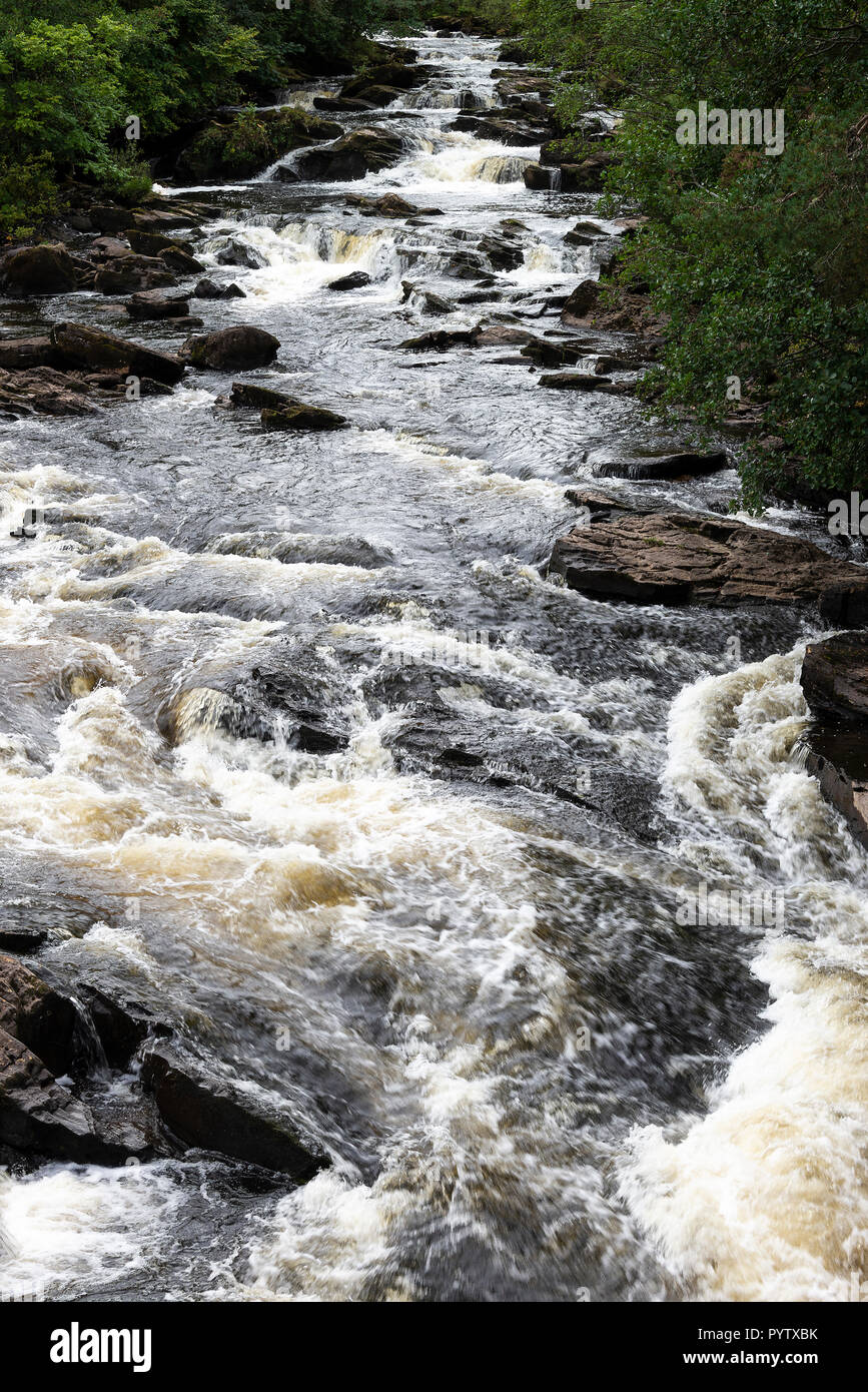 White waters of the falls of dochart hi-res stock photography and ...