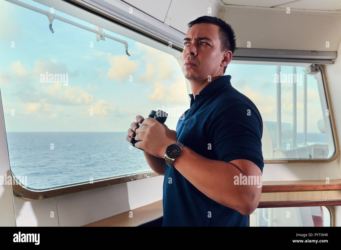 Portrait cruise ship officer hi-res stock photography and images - Alamy