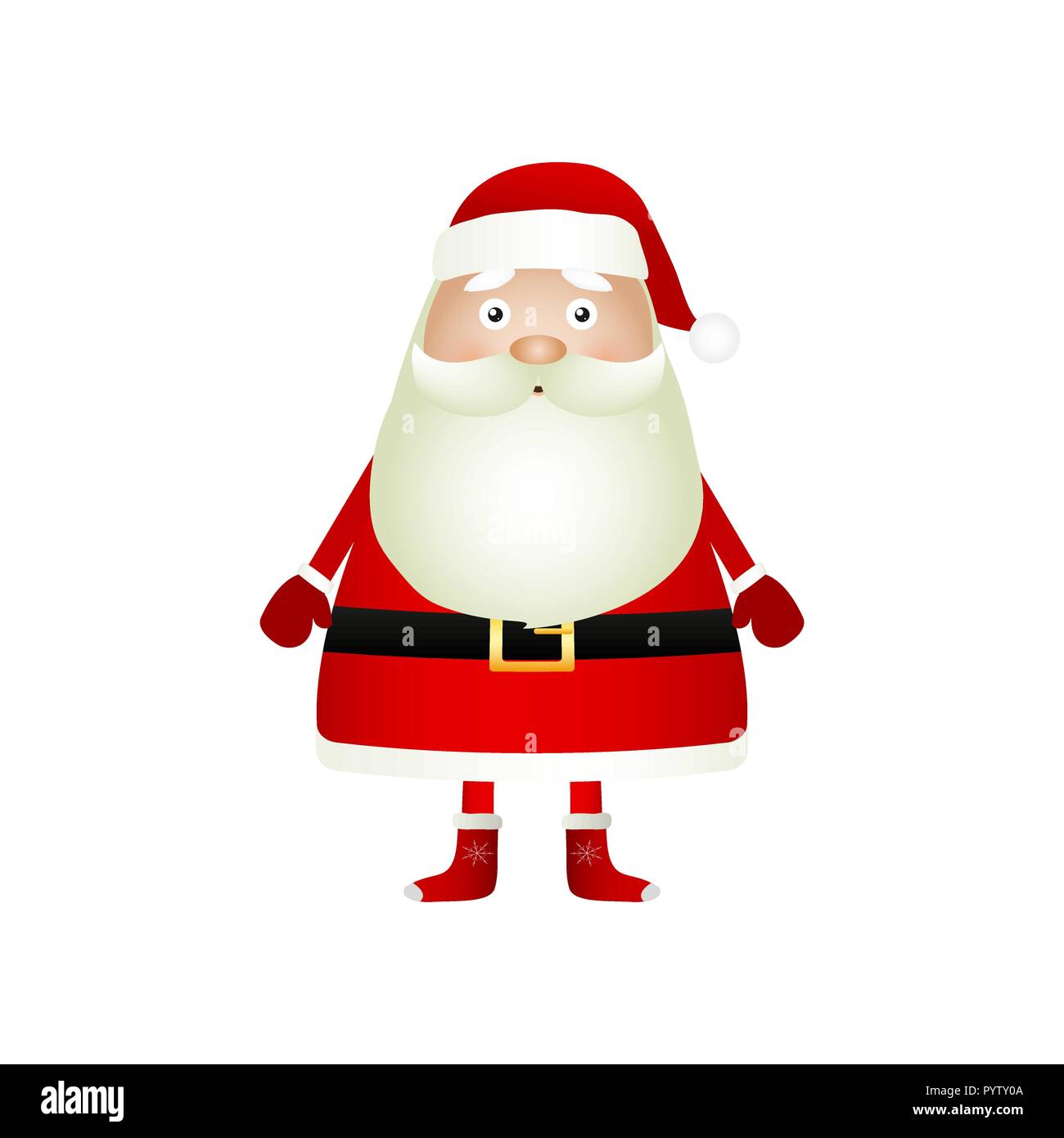 Santa Claus on a white background Stock Vector Image & Art - Alamy