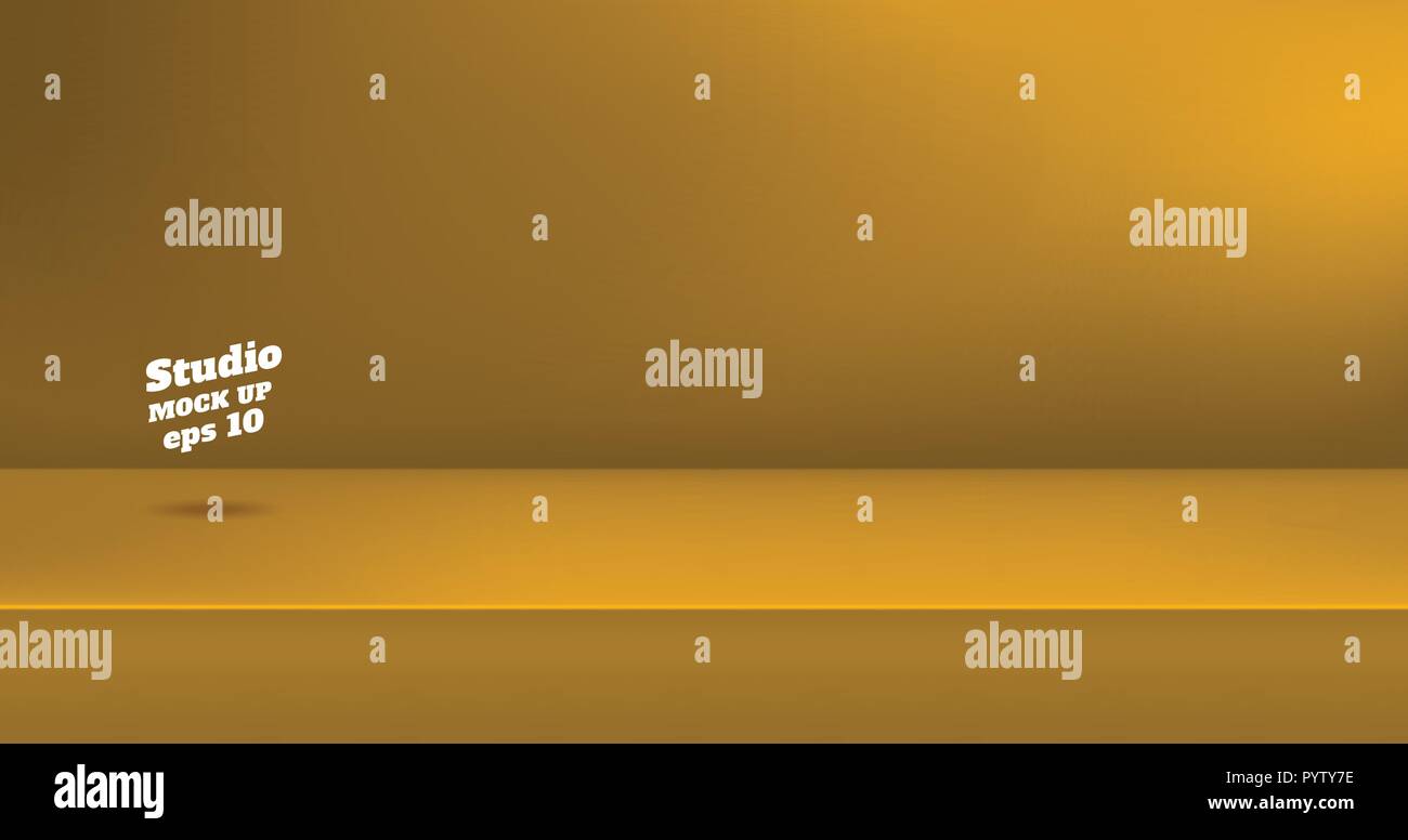 Studio photo yellow background Stock Vector Images - Alamy