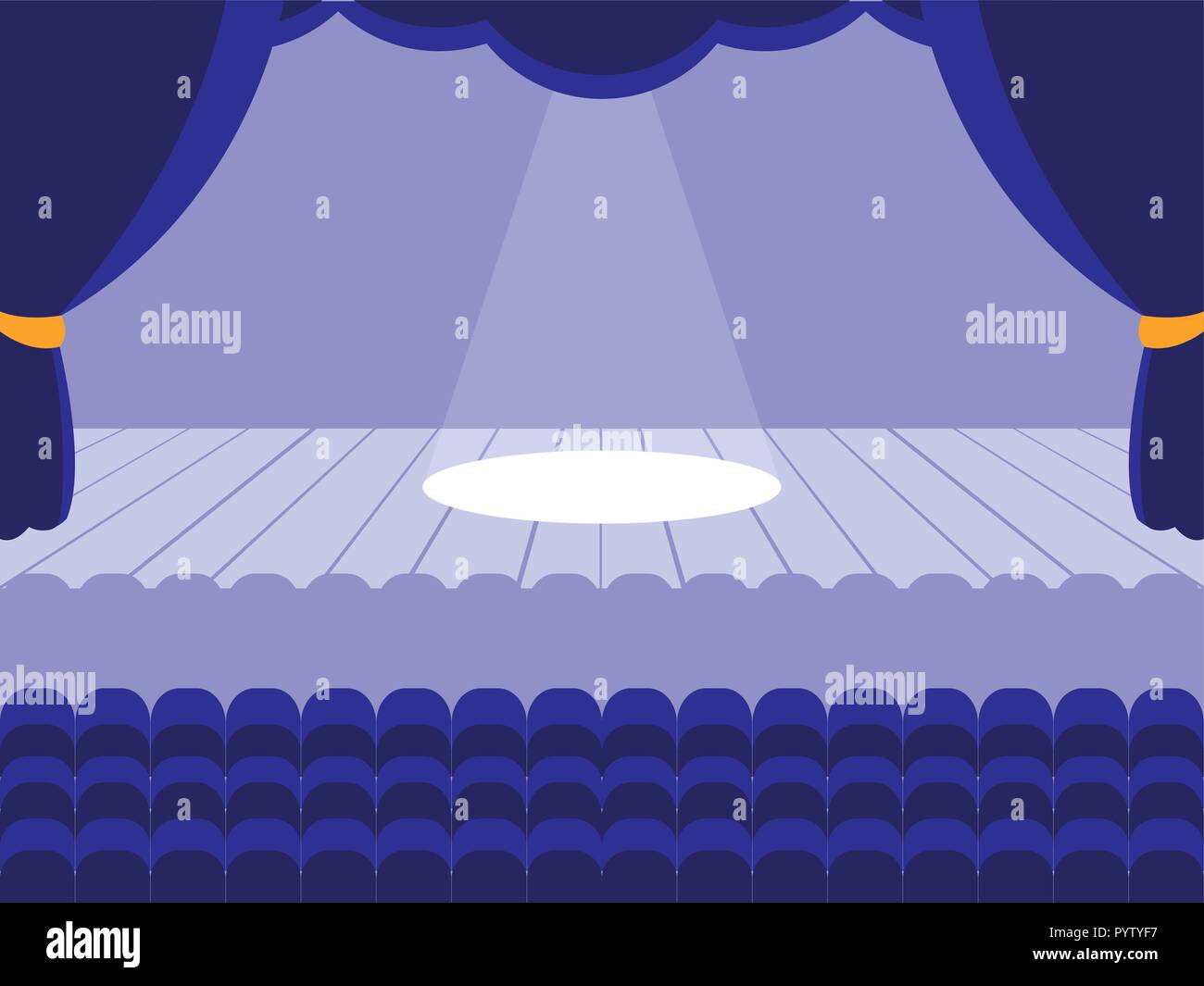 scenary of theater scene vector illustration design Stock Vector Image ...