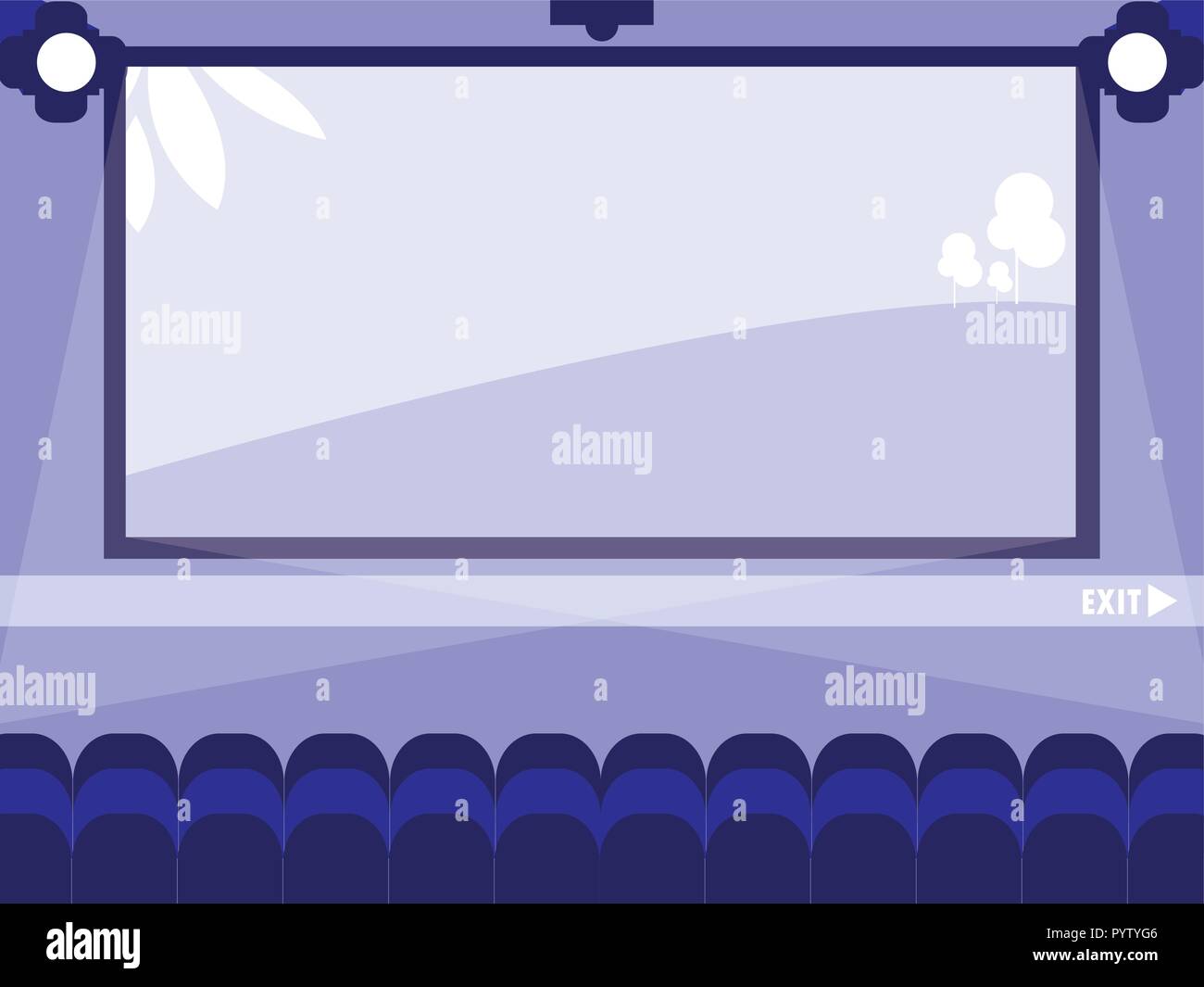 cinema display scene icon vector illustration design Stock Vector Image ...