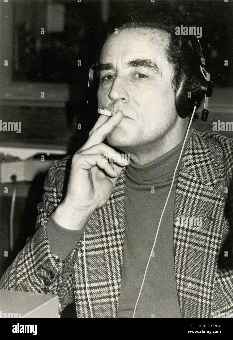 Italian actor Vittorio Gassman, 1980s Stock Photo - Alamy