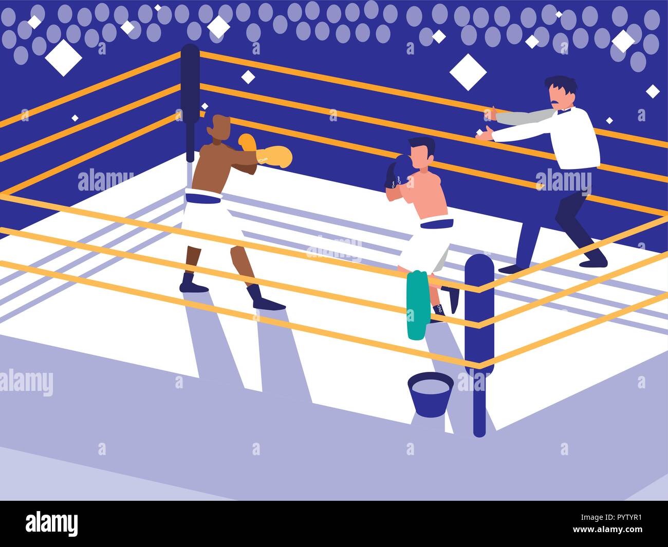 Stage fight scene Stock Vector Images - Alamy