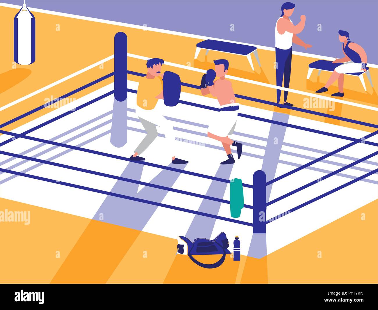 Stage fight scene Stock Vector Images - Alamy