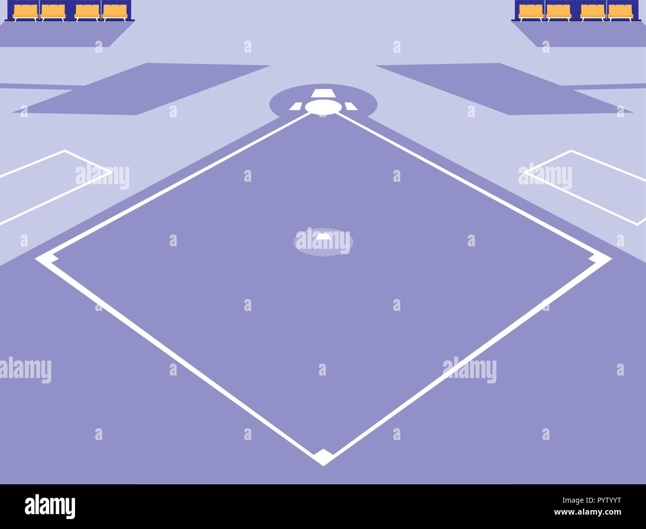 baseball sport stadium scene vector illustration design Stock Vector ...