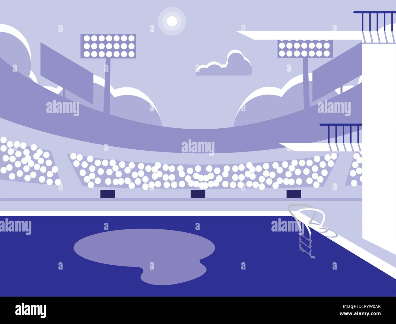 Diving competition Stock Vector Images - Alamy