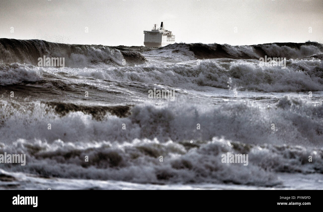 The DFDS princess Seaways from Amsterdam enters the River Tyne in ...