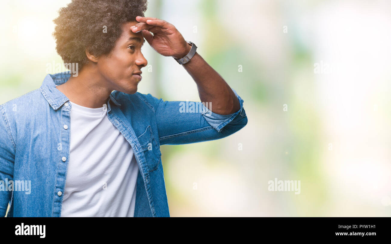 Afro american man over isolated background very happy and smiling ...