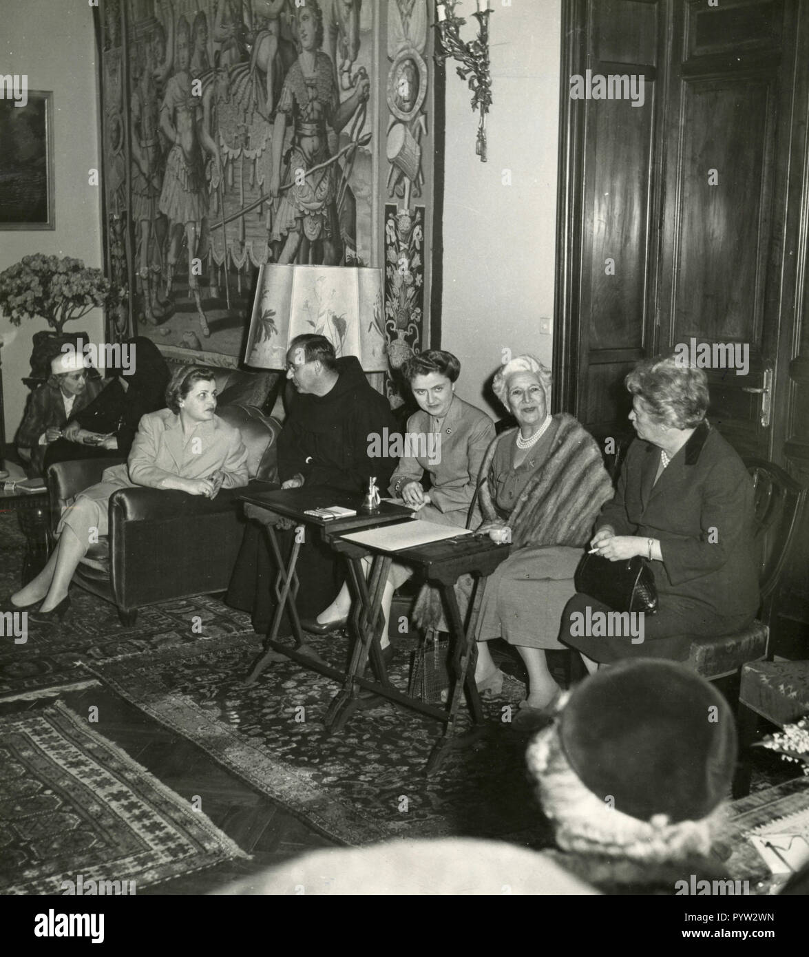 Carla Gronchi, Marcella Sinigaglia, and Vera Scribani Rossi at a ...