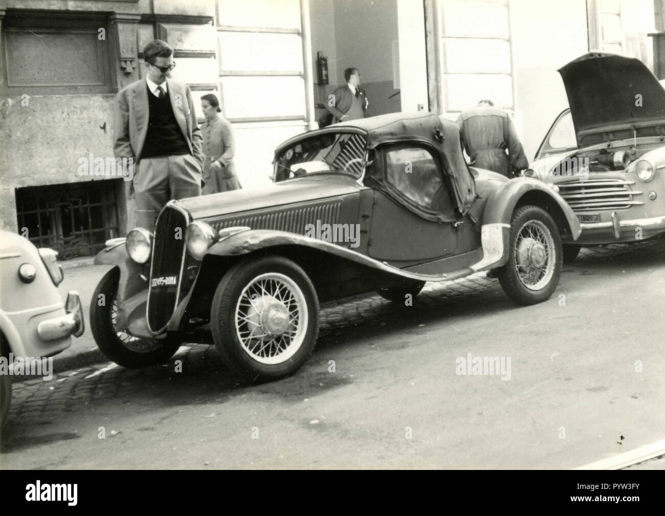 FIAT 514 Spider car, Italy 1920s Stock Photo - Alamy