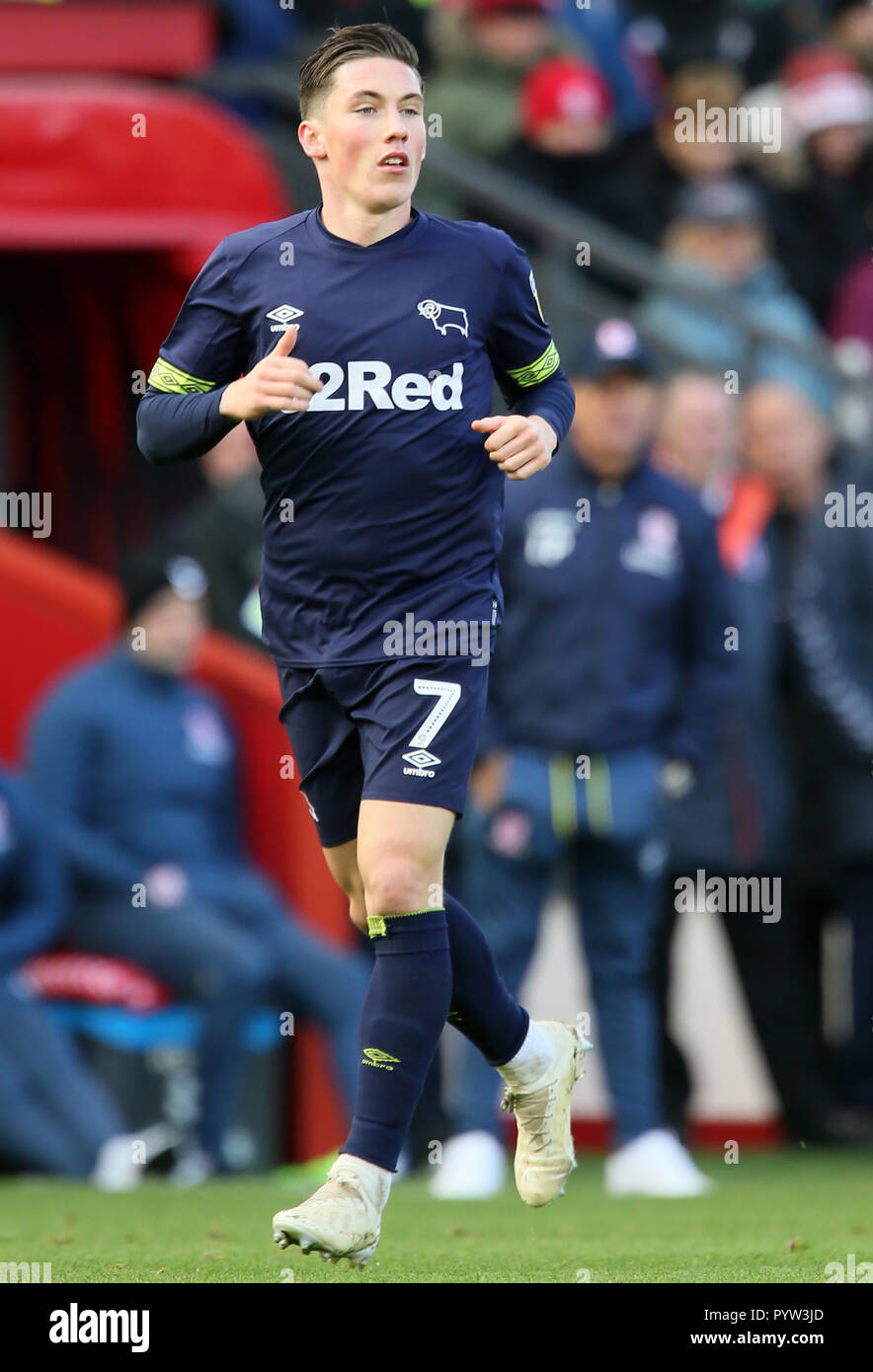 Derby County's Harry Wilson Stock Photo - Alamy