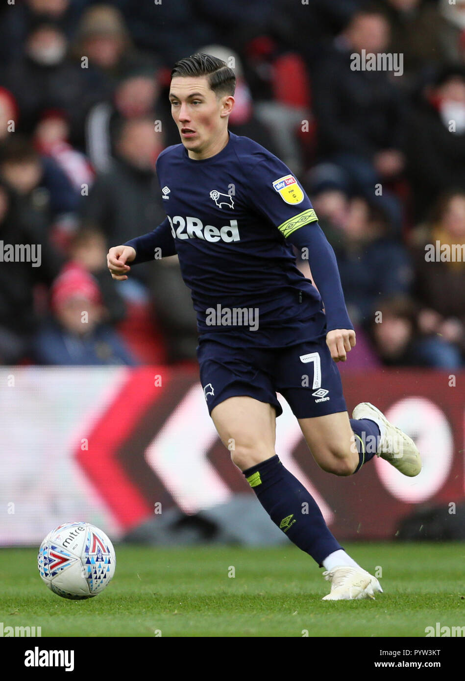 Derby County's Harry Wilson Stock Photo - Alamy