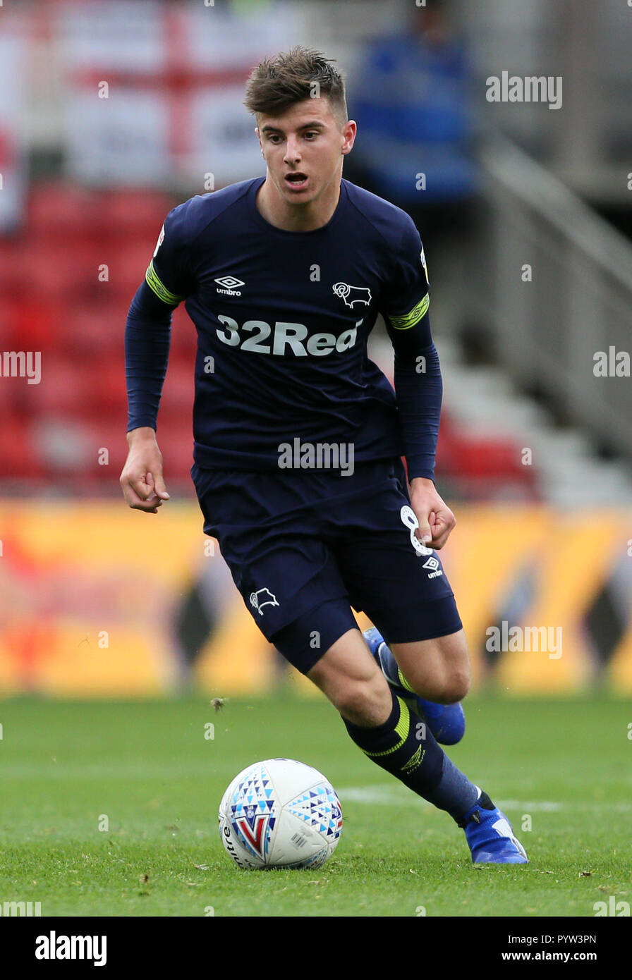 Derby County's Mason Mount Stock Photo - Alamy