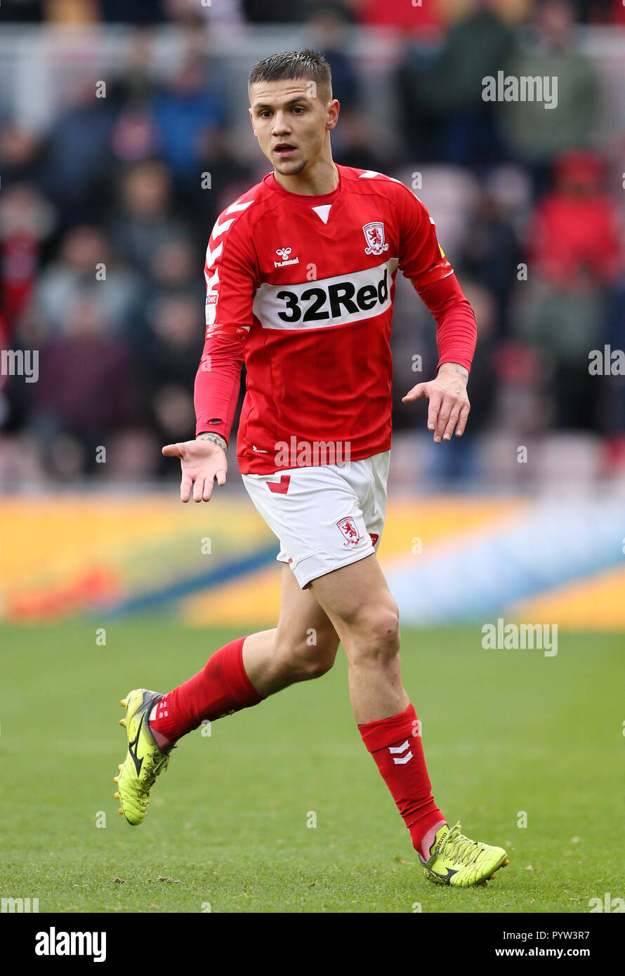 Middlesbrough's Muhamed Besic Stock Photo - Alamy