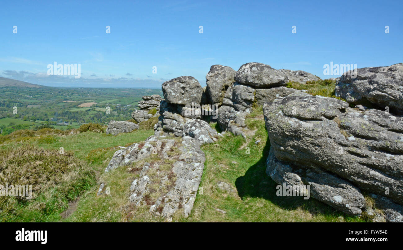 On Meldon Hill near Chagford, Dartmoor, Devon Stock Photo - Alamy
