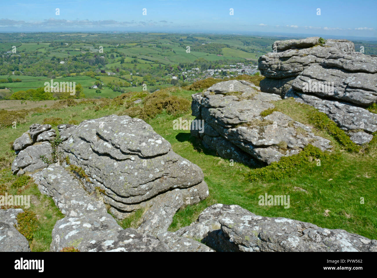 On Meldon Hill near Chagford, Dartmoor, Devon Stock Photo - Alamy