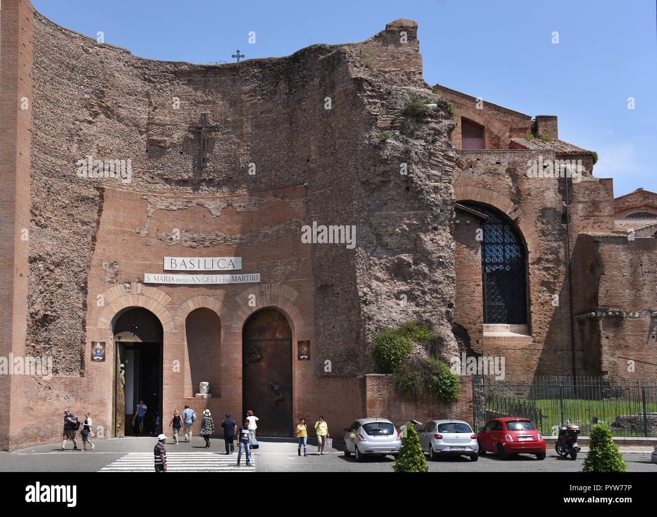 Rome, Italy. 20th May, 2018. View of the thermal baths of Diocletian ...