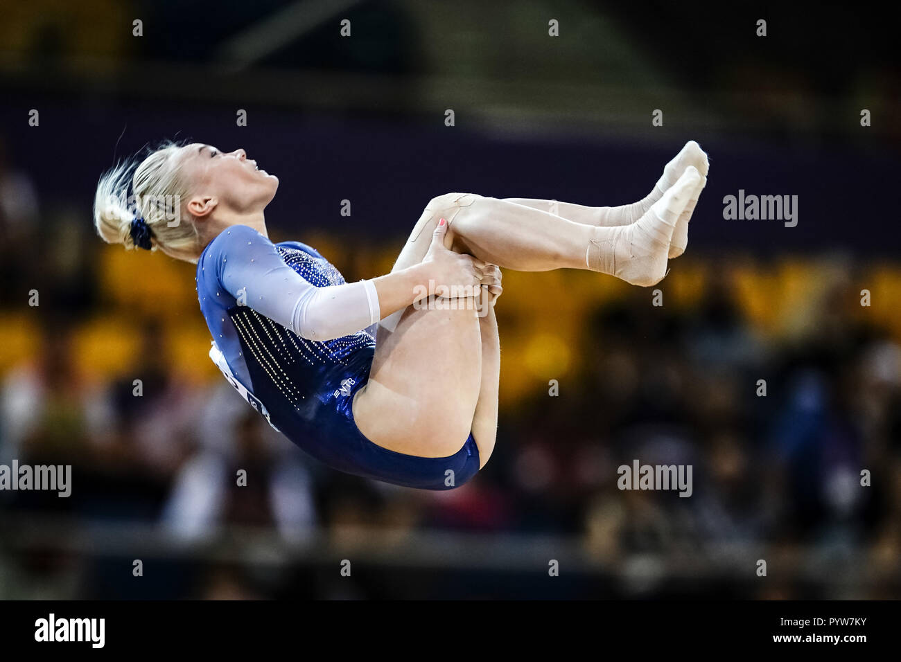 Doha, Qatar. October 30, 2018: Angelina Melnikova of Russia during ...