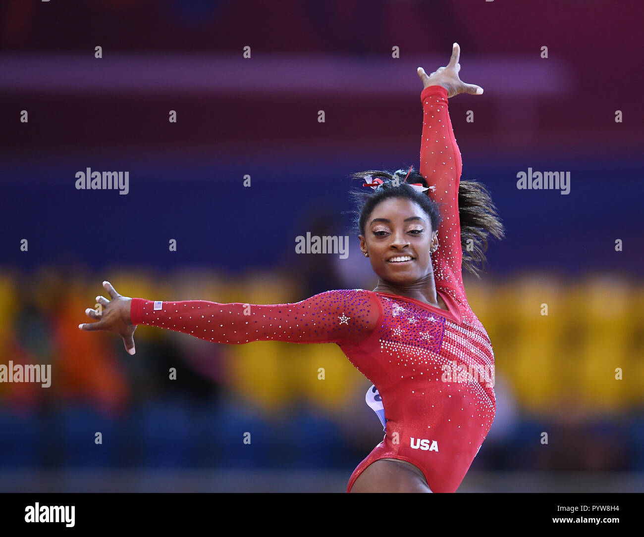 Simone biles 2018 hi-res stock photography and images - Alamy