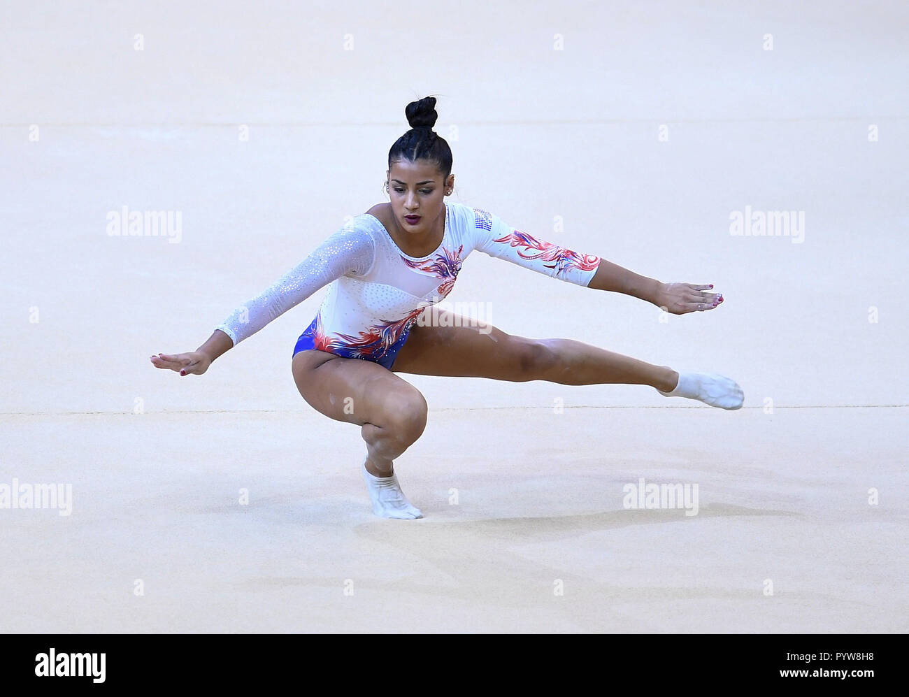 Marine Boyer (France) at the ground. GES// World Gymnastics ...