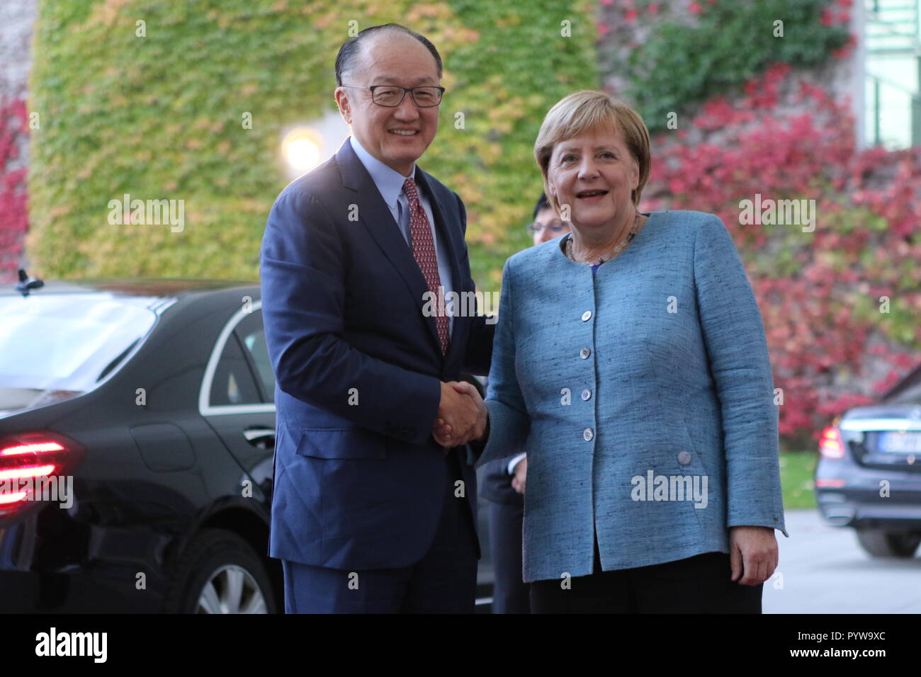 Berlin, Germany. 30th October, 2018. Chancellor Angela Merkel and Jim ...